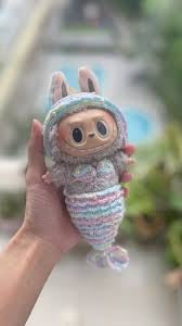 Crocheted Labubu Crochet Sets (Mermaid) – Learning Express Toys & Gifts ...
